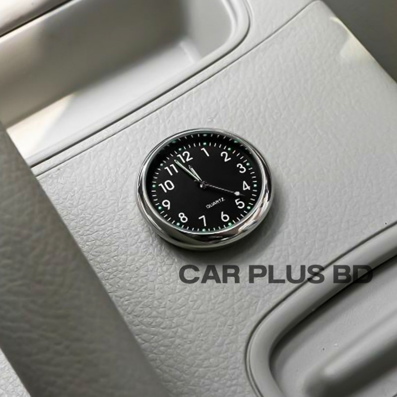 Car Clock, Analog Luminous Quartz Watch (Black) Steel, Easy to Read ...