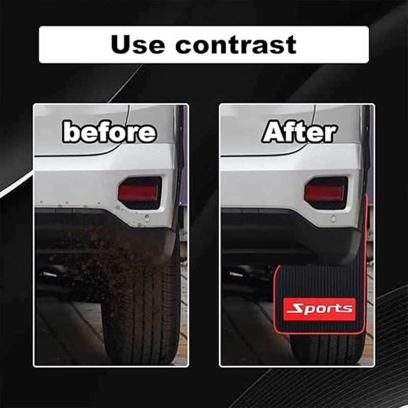 Car Silicon Rubber Mudguard 4PCS – Universal Fit, Flexible Design and ...